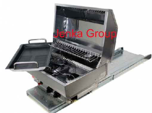 swift BBQ with slide out and rotatable - caravan appliances - Jenka Group